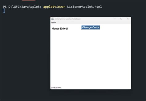 How To Create An Event Listener In Applet Geeksforgeeks