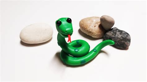 Как слепить Змею 🐍 из пластилина мастики полимерной глины Youtube