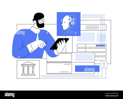 Ai Backed Legal Research Abstract Concept Vector Illustration Stock Vector Image And Art Alamy