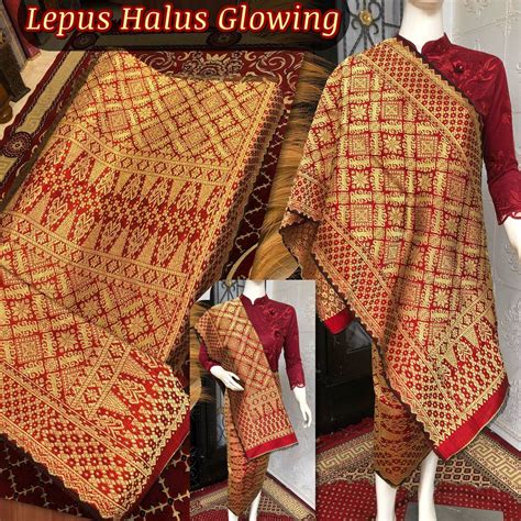 Kain Tenun Palembang Songket Lepus Gebeng Gold 013 Lazada Indonesia