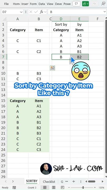 Function Sortby Two Criteria Masterexcel Leanexcel Microsoftexcel Exceltricks Excelcourse