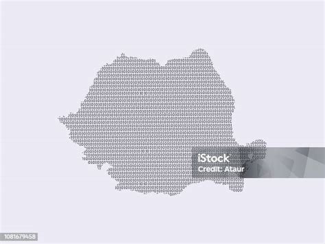 디지털 국가 의미와 기술 밝은 배경에 이진수 또는 숫자를 사용 하는 루마니아 벡터 지도 일러스트 레이 션 0명에 대한 스톡 벡터 아트 및 기타 이미지 Istock