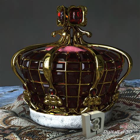 Ruby Crown 3d Model Cgtrader