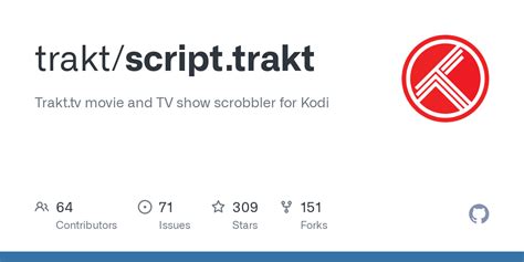 github trakt script trakt trakt tv movie and tv show scrobbler for kodi