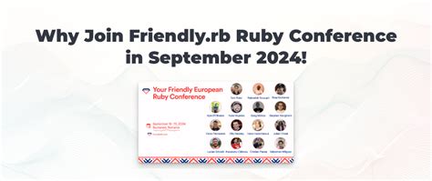 Why You Should Participate To Friendlyrb Ruby Conference Dev Community