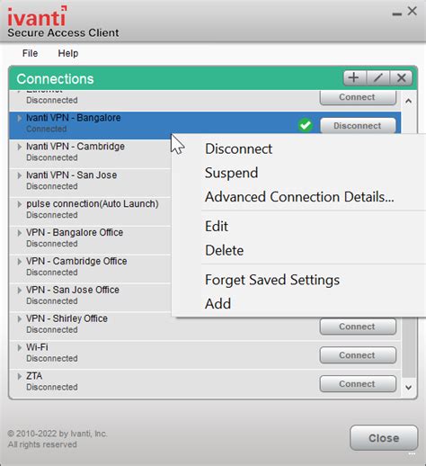 ivanti secure access client for windows
