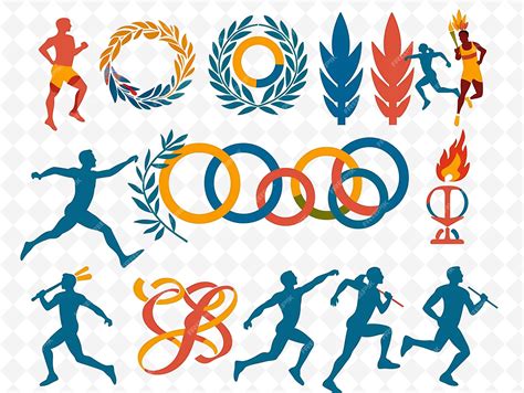 Athletes Participating In The Olympic Games Design Is Energe Flat