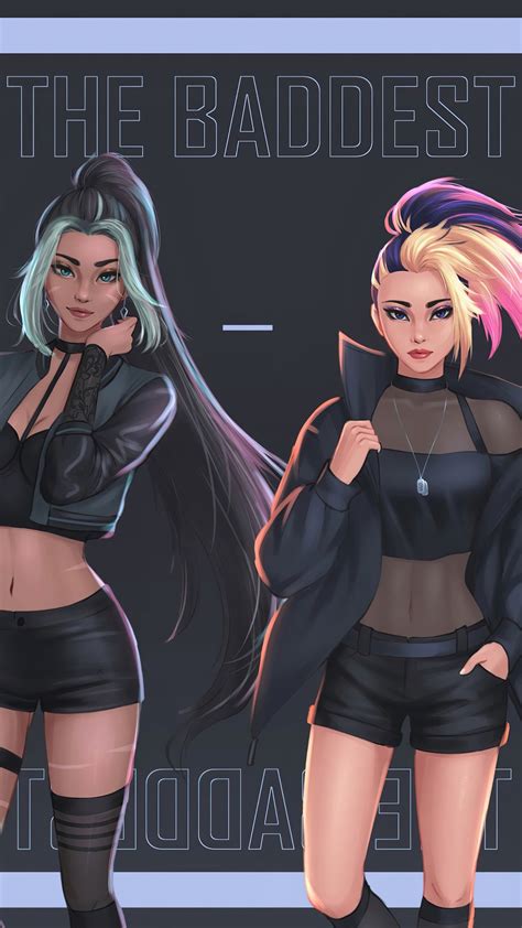 The Baddest Kda Akali Kaisa Ahri Evelynn Lol League Of Legends Video Game K Hd