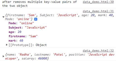 javascript 如何从对象中删除键值对 极客笔记