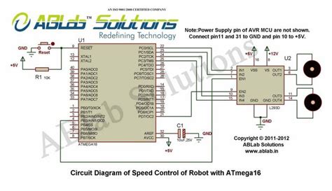 Speed Control Of Robot With Avr Atmega16 Microcontroller Using Pwm In