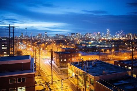 Premium Ai Image Urban Smart Grid Systems Under City Lights