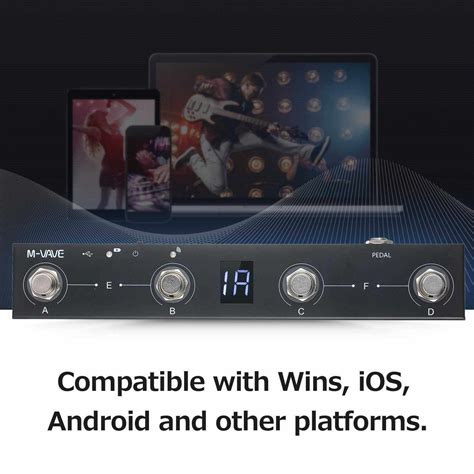 M Vave Chocolate Bt Wireless Midi Controller Rechargeable 4 Buttons Portable Midi Foot