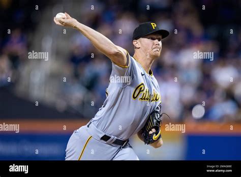 Pittsburgh Pirates Starting Pitcher Mitch Keller Throws In The First