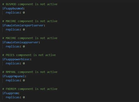 IFS Cloud Pods Starting Even The Component Is Not Active IFS Community