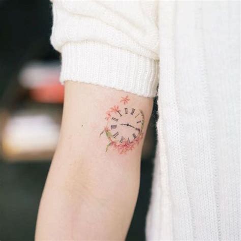 22 Cute Clock Tattoo Ideas For Women Styleoholic
