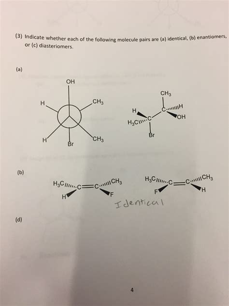 Solved 3 Indicate Whether Each Of The Following Molecule