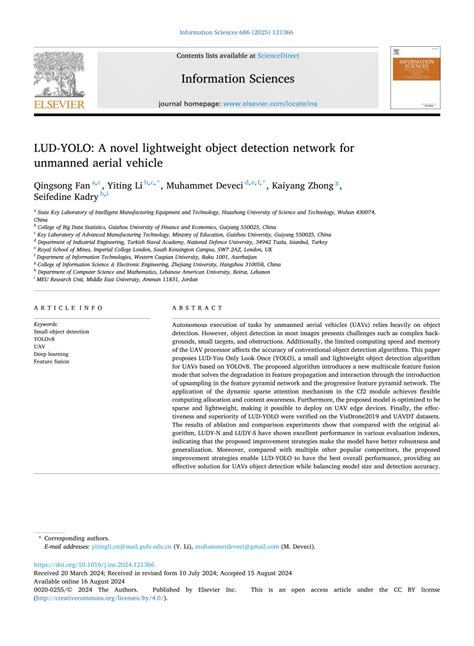 Pdf Lud Yolo A Novel Lightweight Object Detection Network For Unmanned Aerial Vehicle