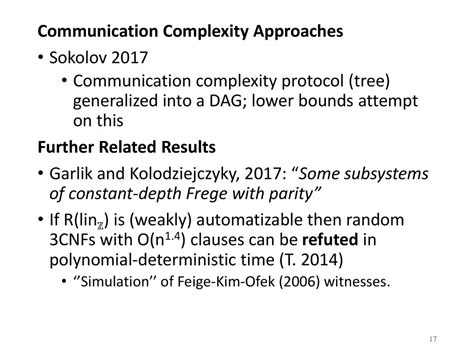 Resolution Over Linear Equations Partial Survey And Open Problems Ppt Download