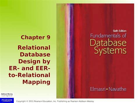 Ppt Chapter 9 Relational Database Design By Er And Eer To Relational Mapping Dokumentips