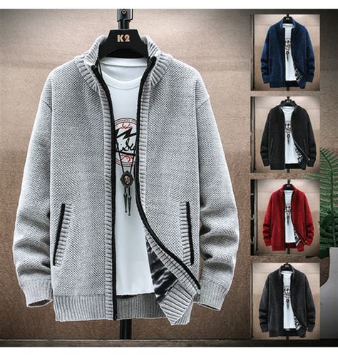 남자 루즈핏 맨투맨 집업 가디건 카기던 추동 기모 도톰 차이나넥 보온 스웨터 트렌드1 티몬