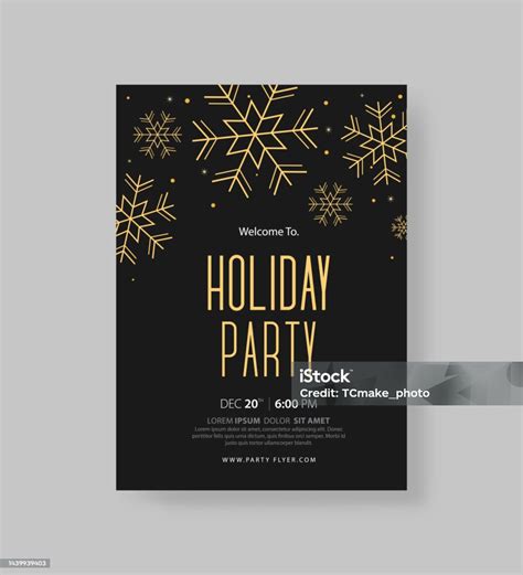 휴일 파티와 새해 복 많이 받으세요 파티 초대 전단지 포스터 및 인사말 카드 템플릿에 대 한 벡터 일러스트 레이 션 디자인