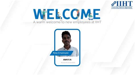 Iiht Ltd On Linkedin A Warm Welcome To The New Member Of The Iiht