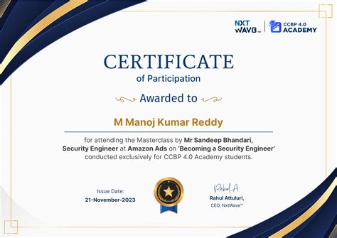 M Manoj Kumar Reddy Fellow At Nxtwaves Ccbp Academy Python C Mern Stack Development