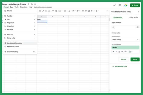How To Add A Drop Down List In Google Sheets