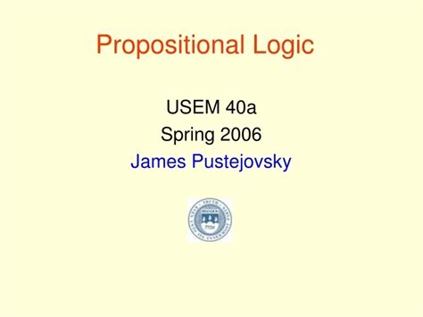 Ppt Propositional Logic Powerpoint Presentation Free Download Id