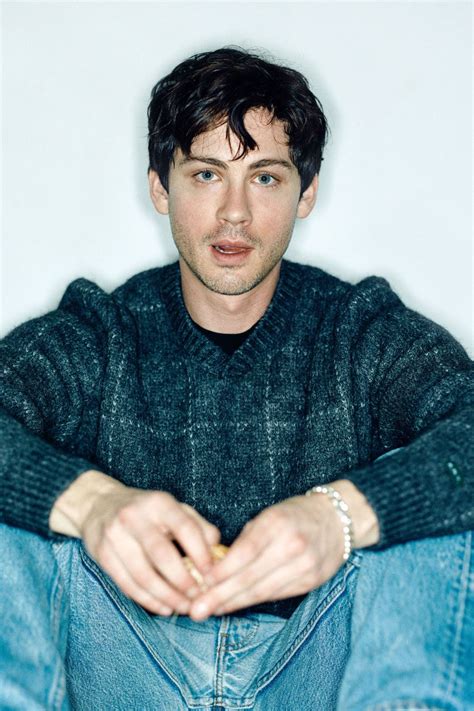 Logan Lerman Photoshoot Logan Lerman On Bullet Train Brad Pitt And