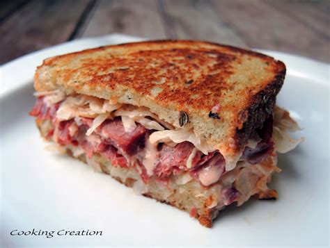 Cooking Creation Reuben Sandwiches With Homemade Thousand Island Dressing