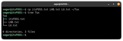 copy files and directories in linux command line