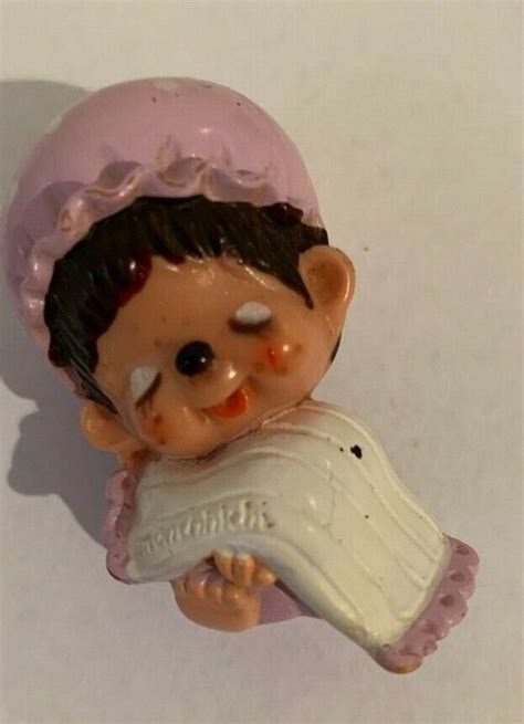 Vintage Monchichi Pvc Minifigure 1979 Sekiguchi Hong Kong Toy Nap Doll 4567888194