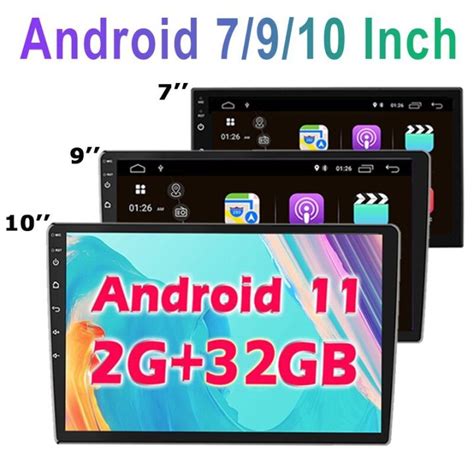 เครื่องเสียงติดรถยนต์ระบบแอนดรอยด์12 วิทยุรถยนต์หน้าจอ9 10นิ้ว2g Ram 32g Rom 2 5d Gps Wifi