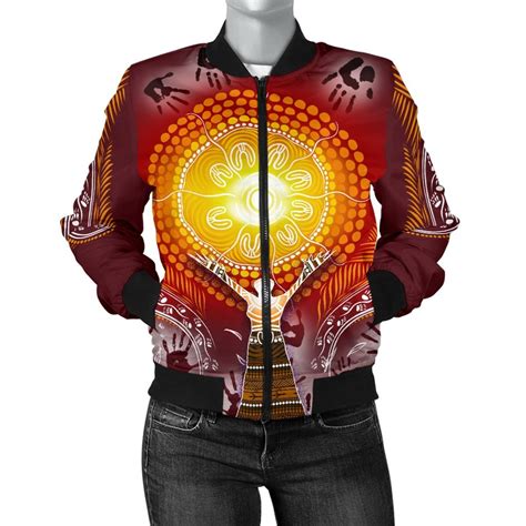 Women Bomber Jacket Australian Aboriginal Naidoc Week Because Of H