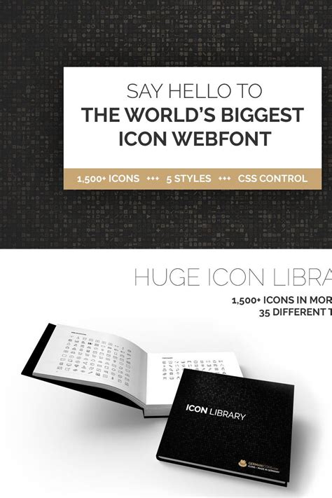 1500 icon webfont in 5 styles masterbundles