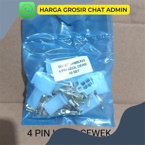 SOKET SOCKET SKUN SET SAMBUNGAN 4 PIN KECIL CEWE FEMALE HARGA UNTUK 10 SET Lazada Indonesia