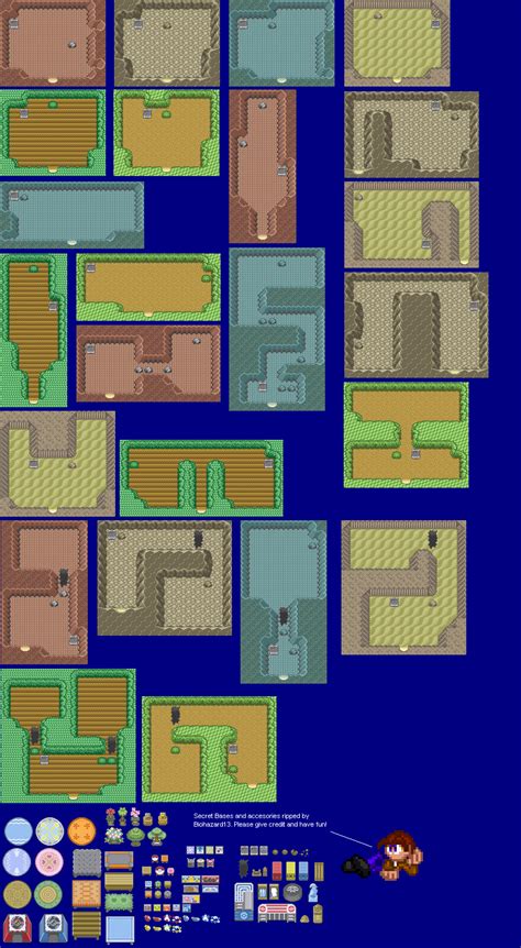 Secret Bases Pokémon Emerald Game Boy Advance The Spriters Resource