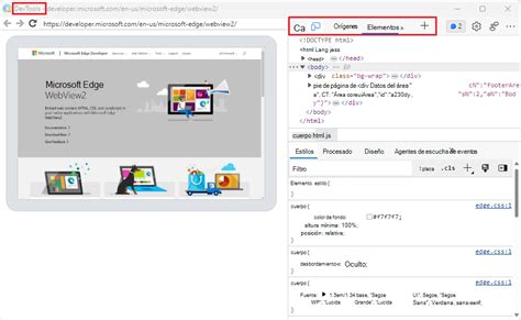Depuración Remota Hololens 2 Aplicaciones Webview2 Winui 2 Uwp Microsoft Edge Developer