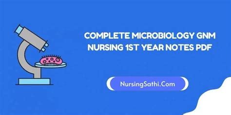 Gnm Nursing 1st Year Microbiology Notes Pdf Free For 2025