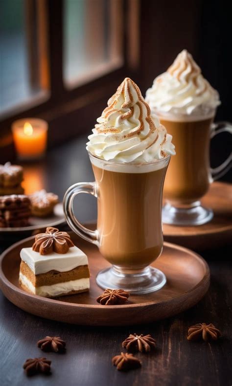 Взбитые сливки кофе пирожное обои на телефон