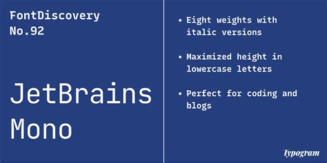 Reviewing JetBrains Mono A Beautiful Versatile Coding Font Perfect For Branding FontDiscovery