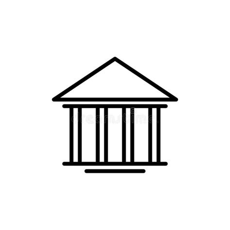 Icon Building Museum Symbols Architecture Stock Vector Illustration Icon Building Museum Symbols Architecture Stock Vector Illustration