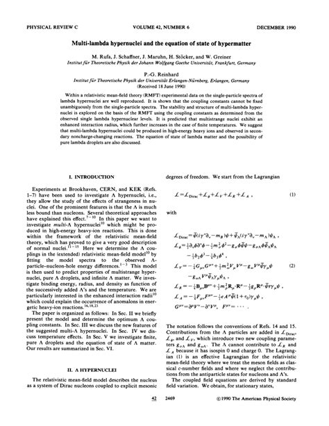 Pdf Multi Lambda Hypernuclei And The Equation Of State Of Hypermatter