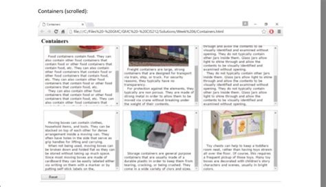 Solved Create A Web Page With A Grid Of Scrolling Boxes