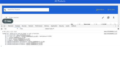 TypeError XLSX Utils Json To Sheet Is Not A Function Issue 811
