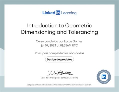 lucas gomes on linkedin certificate of completion