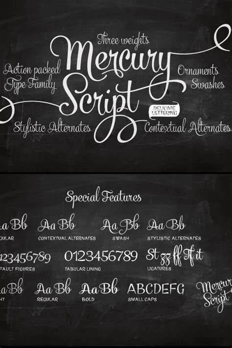 Mercury Script Font Siteoutsite