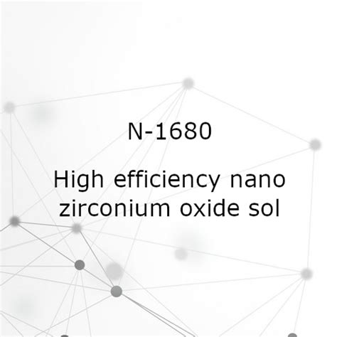 China High Efficiency Nano Zirconium Oxide Sol Manufacturers Suppliers Factory U Sunny