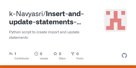 Github K Navyasri Insert And Update Statements Using Python Python Script To Create Import